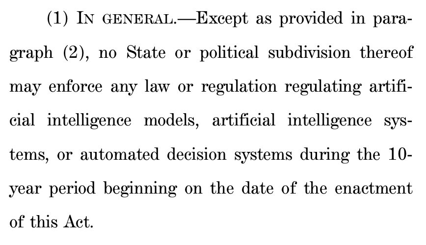 US House Passes 10-Year Ban on State and Local AI Laws – Conduit Street